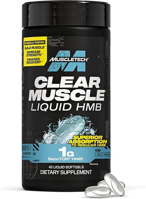 MuscleTech Clear Muscle HMB Free Acid – 42 Softgels – End Nutrition